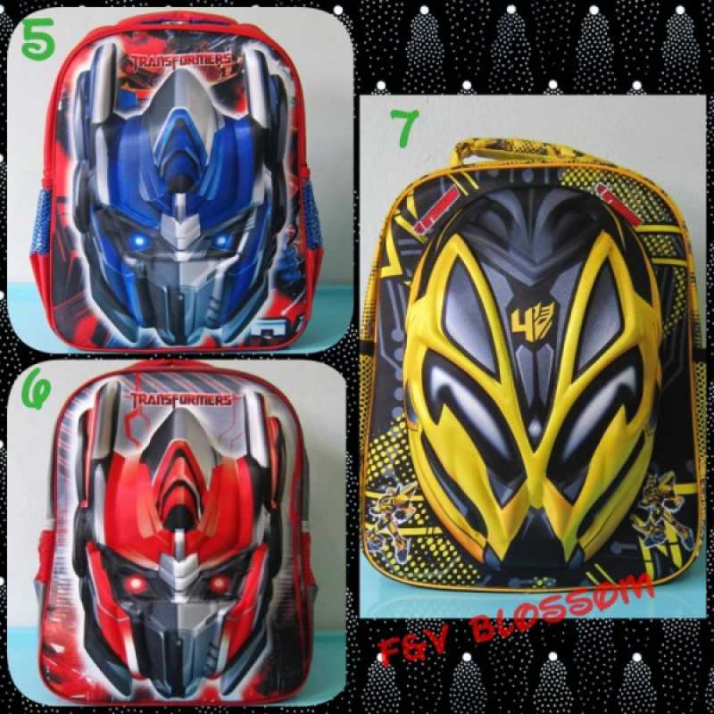 Jual Tas Sekolah Anak Ransel SD Transformer BUMBLE BEE - OPTIMUS PRIME ...