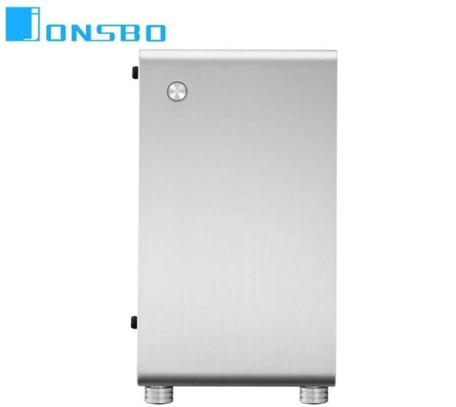 Jual Jonsbo U1-plus Silver Tempered Glass Mini Itx Htpc Computer Case ...