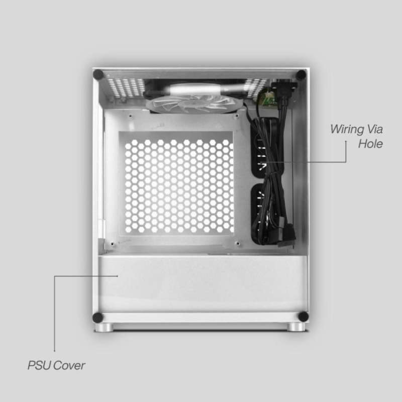 Jual Metal Fish S3 Plus Tempered Glass Alumunium Premium Mini Itx Pc ...