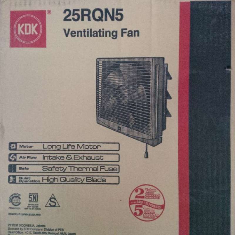 Jual Exhaust Fan KDK 25 RQN 5 di Seller Eudora - Kamal Muara, Kota ...