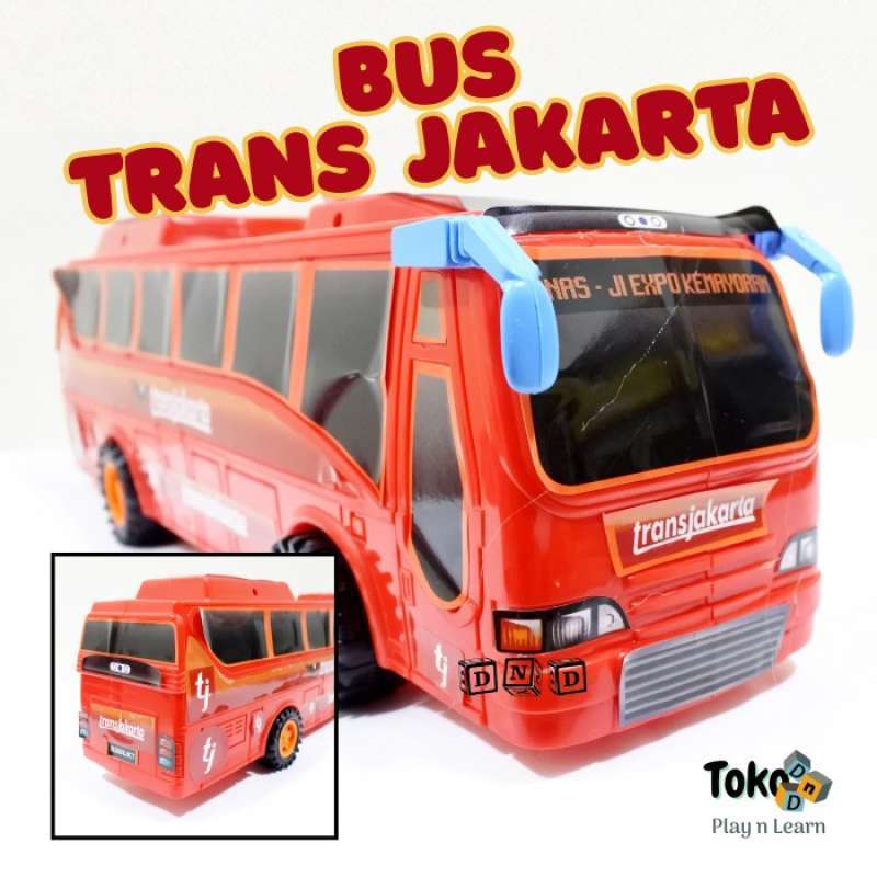 Jual Mainan Anak Diecast Busway Mobil Bus Transjakarta Friction Car Bis ...