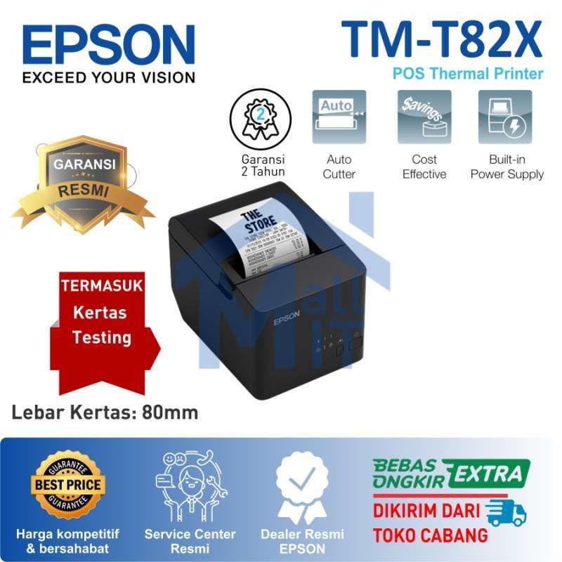 Promo PRINTER KASIR EPSON TMT82X THERMAL USB/SERIAL TMT82 X TM-T82 X ...
