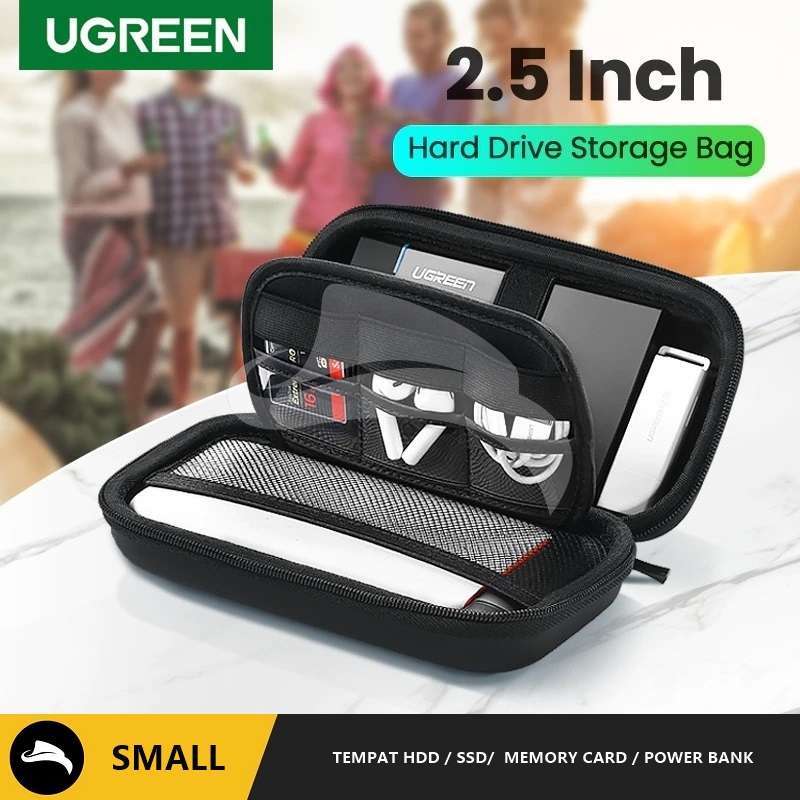 Jual UGREEN 40707 HARD DISK TRAVEL STORAGE CASE HARD CASE POWERBANK HDD ...