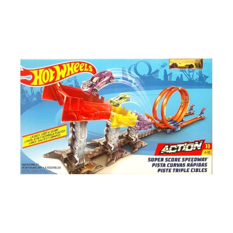 Jual Hot Wheels Track Set Super Score Speedway Diecast [Original Mattel ...