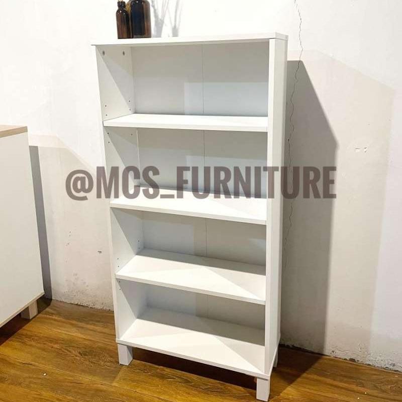 Jual Rak Lemari Buku 4 Susun Serbaguna Multifungsi Mebel Furniture BC4T ...