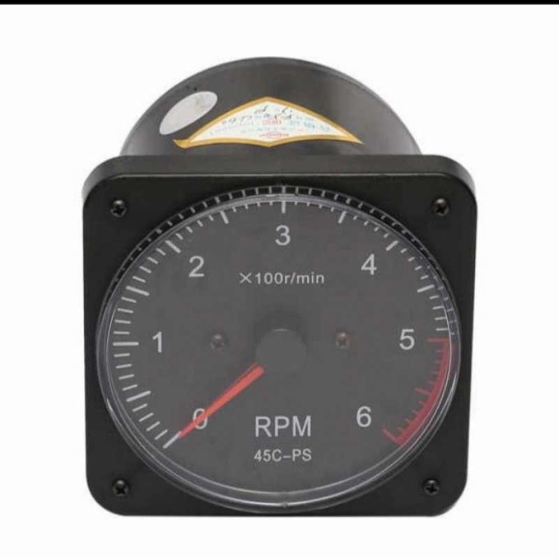 Jual mechanical analog pointer Tachometer for ship and boat 600 rpm 45 ...