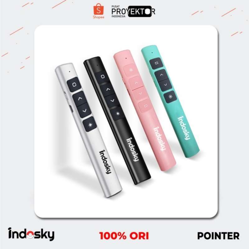 Jual Pointer Presenter Original Laser Indosky Presentation Projector ...