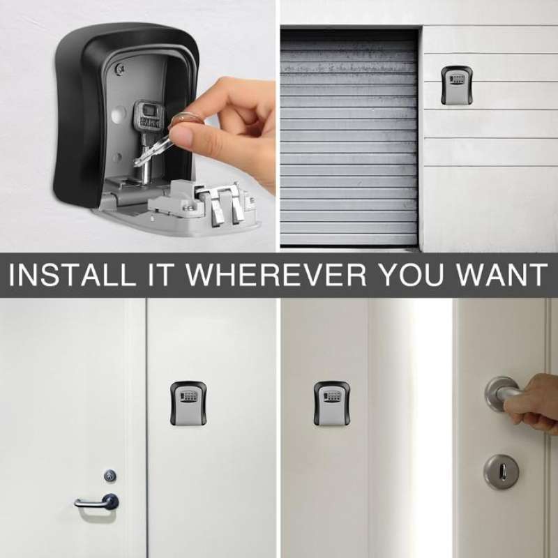 Promo Brankas Safe Deposit Box Dinding Wall Mounted Diskon 47% Di ...