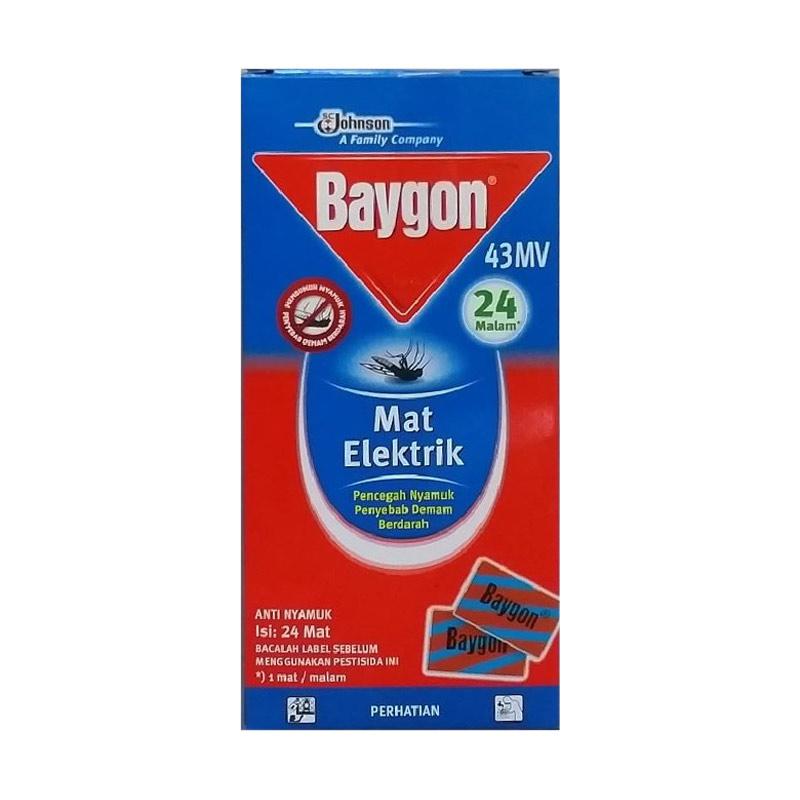 Promo Baygon Mat Electric Dengeu [1 Box/ 24 mat] Diskon 2% di Seller ...