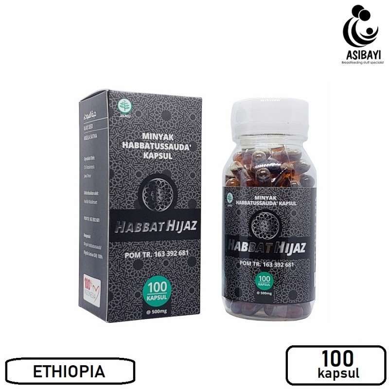 Jual Habbat Hijaz 100 Kapsul Habbatussauda Habasyi Minyak Ethiopian ...