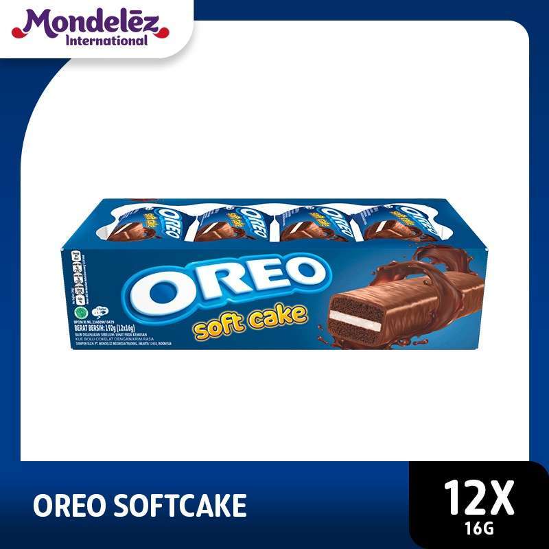 Promo Oreo Soft Cake Bolu Oreo 16 gr [1 Box isi 12 pcs] Diskon 6% di ...