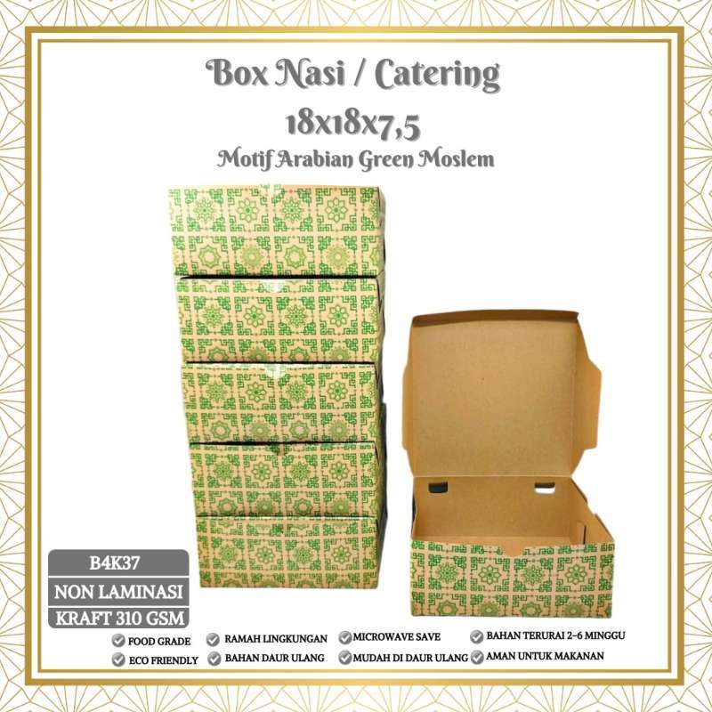 Promo (Isi 50 Pcs-B4K37) Box Nasi Kotak Box Nasi Catering Dus Nasi ...
