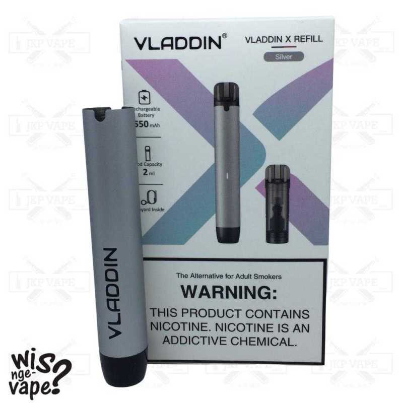 Jual Vladdin X Pod 550 mAh Authentic - Pod Kit Vape - Silver di Seller ...