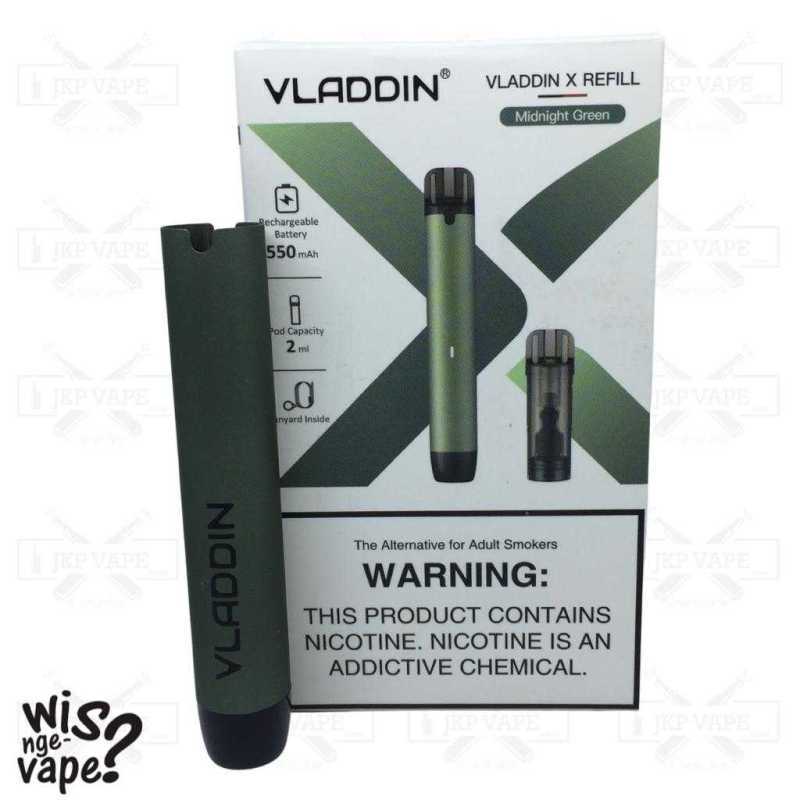 Jual Vladdin X Pod 550 Mah Authentic - Pod Kit Vape - Midnight Green Di ...
