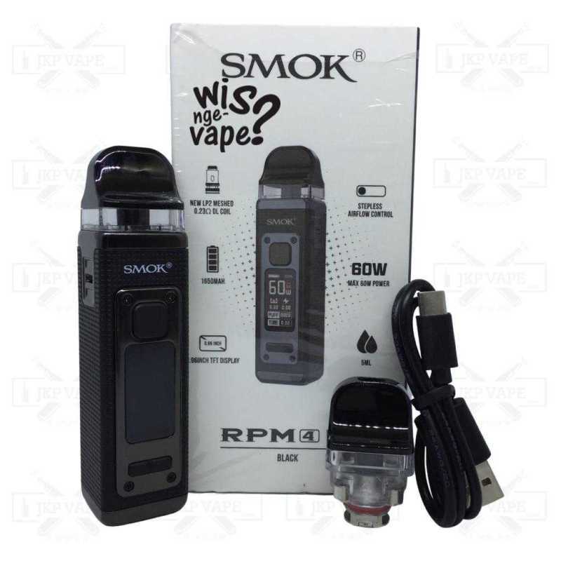 Jual Smok RPM 4 60w 1650mAh Authentic - Pod Kit Vape - Black di Seller ...
