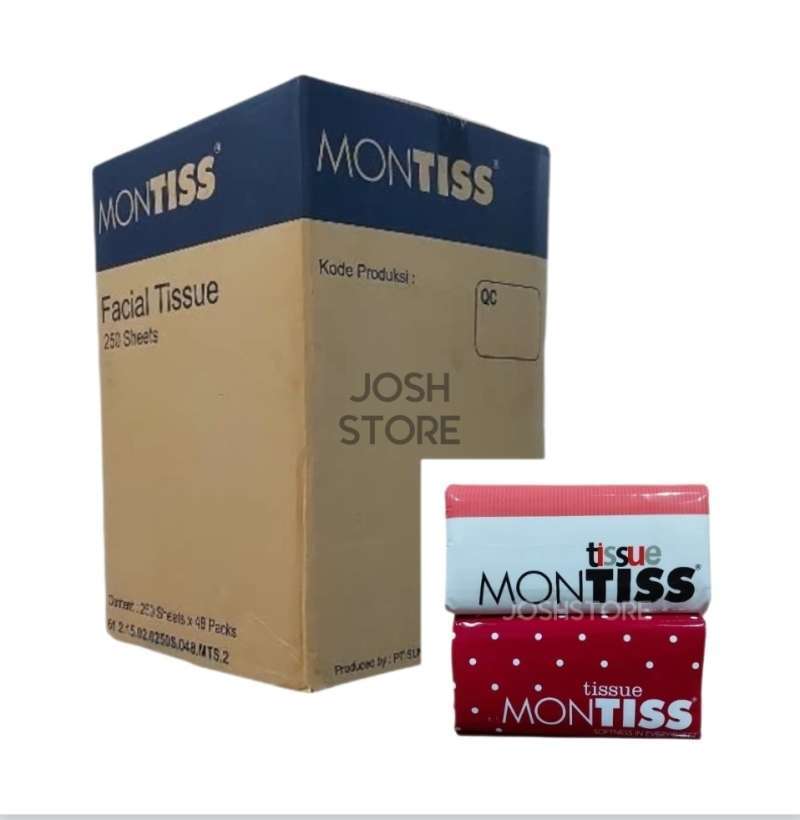 Jual 1 Karton / Dus Montiss Facial Tissue - Tisu Wajah - 250 Sheet - 2 ... Jual 1 Karton / Dus Montiss Facial Tissue - Tisu Wajah - 250 Sheet - 2 ...