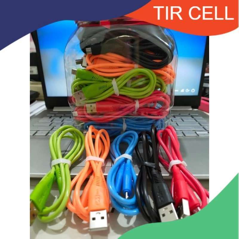 Promo Kabel Data Merk GM-TECH warna warni Micro USB isi 50 Free toples ...