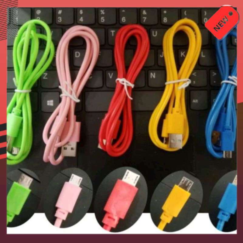 Jual Kabel Data Merk GM-TECH warna warni Micro USB isi 50 Free toples ...