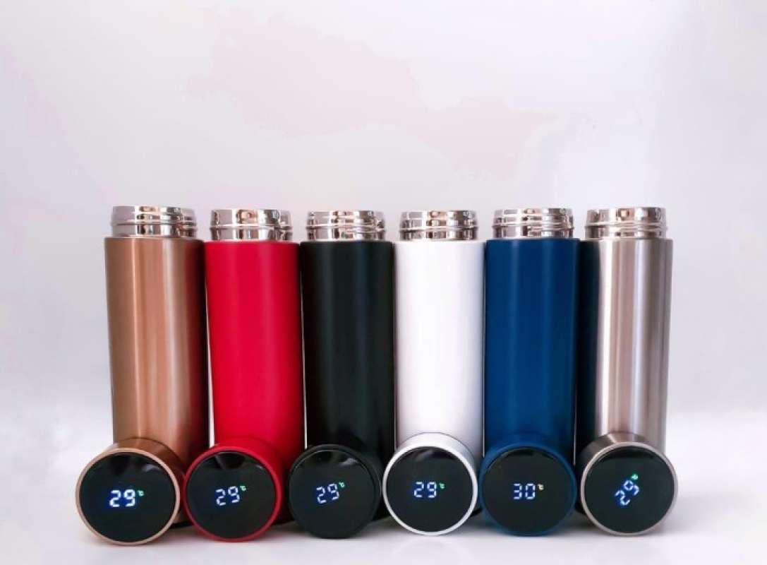Jual Tumbler Life Polos Led Termos Suhu Temperatur Botol Air Panas ...