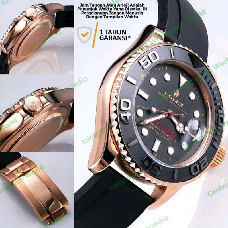 Jual Jam Tangan Yacht Master Automatic Japan Movement Rosegold di ...