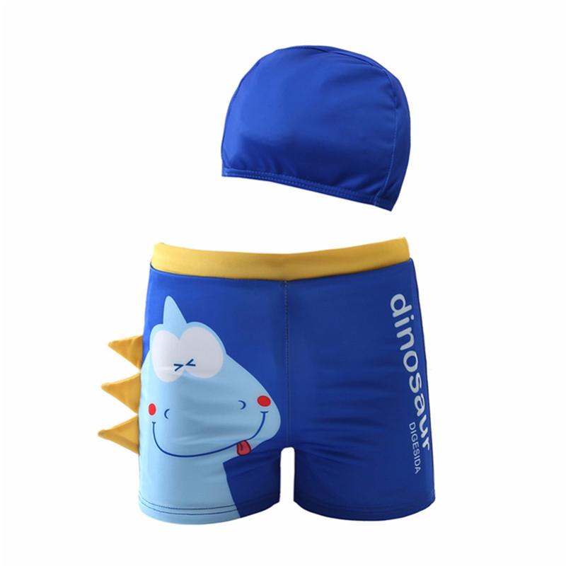 Jual IIT Boys Swim Shorts and Cap Cute Cartoon Crocodile Godzilla ...