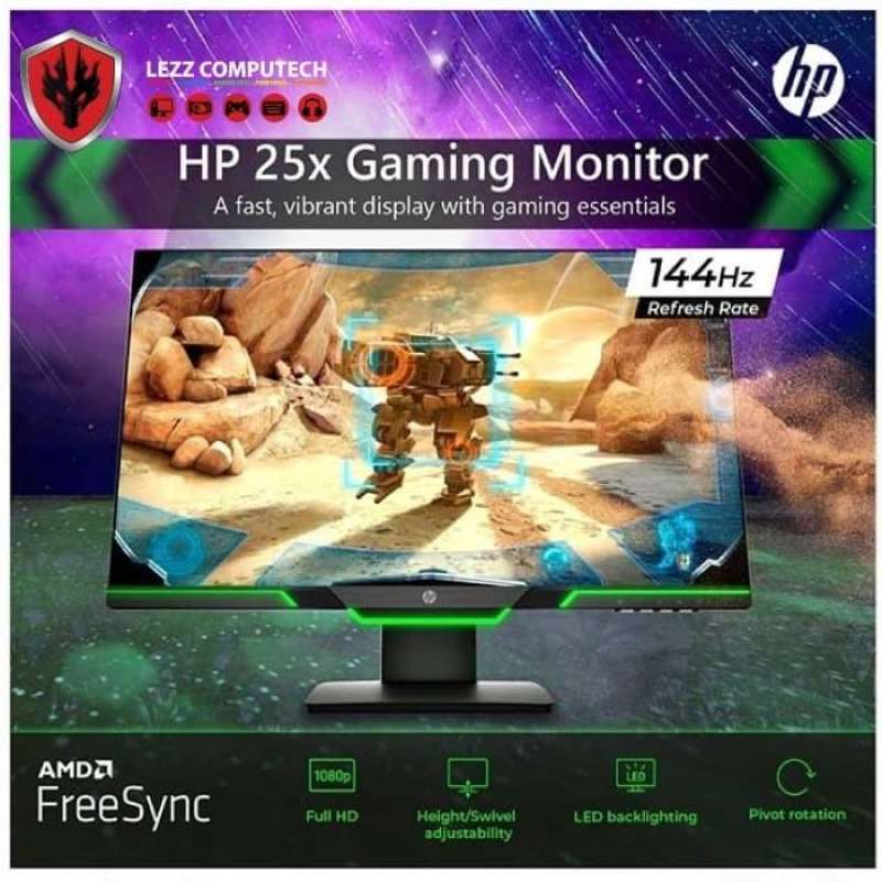 Jual HP LED Monitor 25X - 25 FULL HD 1ms 144Hz with AMD FreeSync di ...