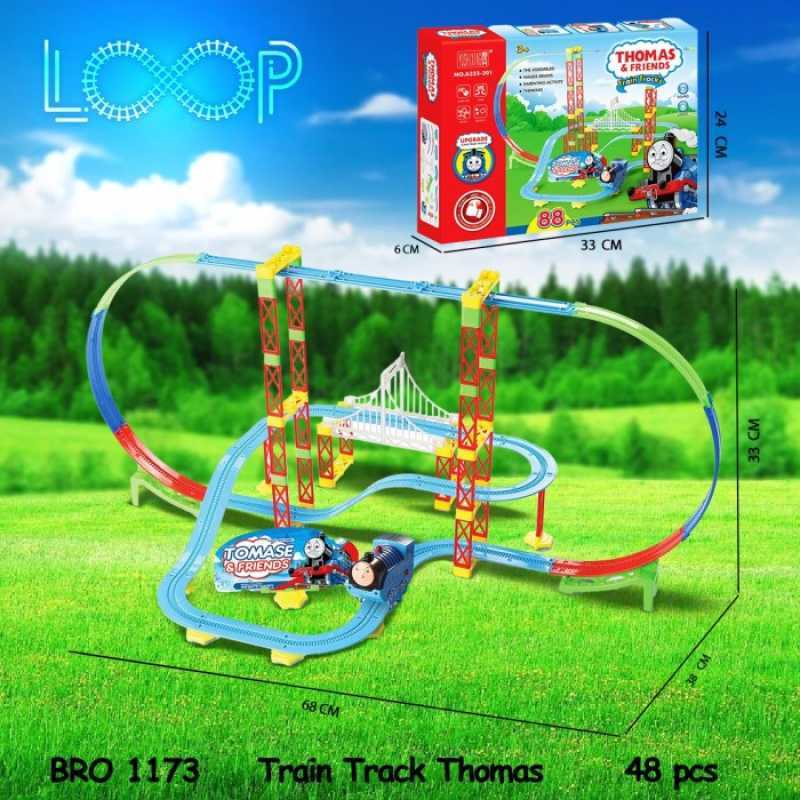 Promo MAINAN ANAK KERETA THOMAS LINTASAN JALUR TRACK TRAIN SELUNCUR ...