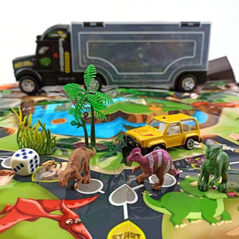 Promo Mainan Mobil Mobilan Dinosaurus Race Track Game Map Dinosaur ...