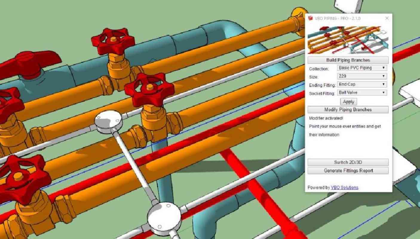 Jual VBO Piping Pro v2.1.7 For Sketchup di Seller Flashtech - Cipayung ...