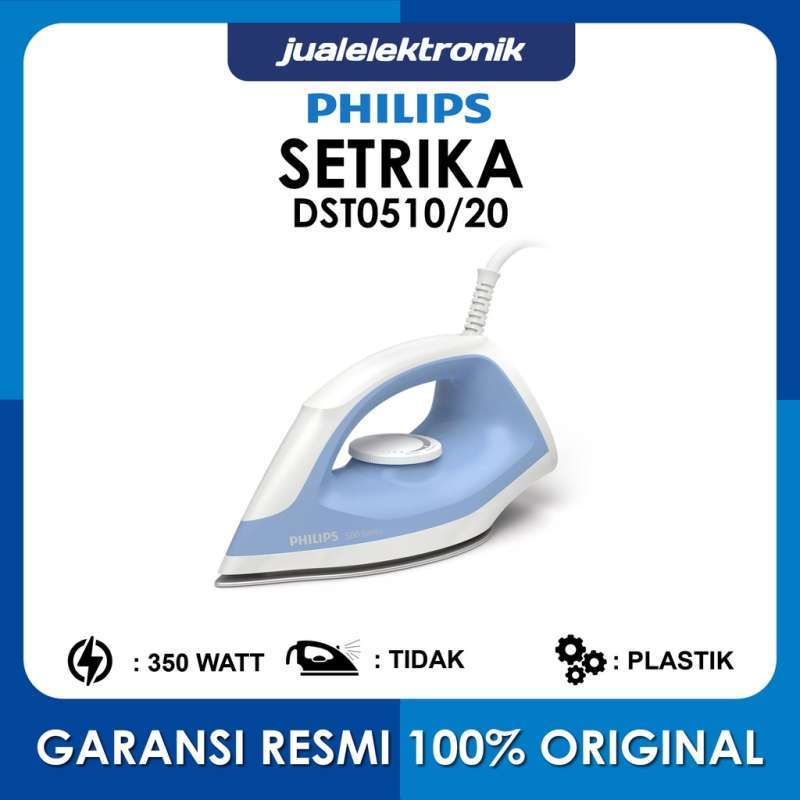 Jual Philips DST0510/20 – Setrika Dry 350 Watt Blue di Seller ...