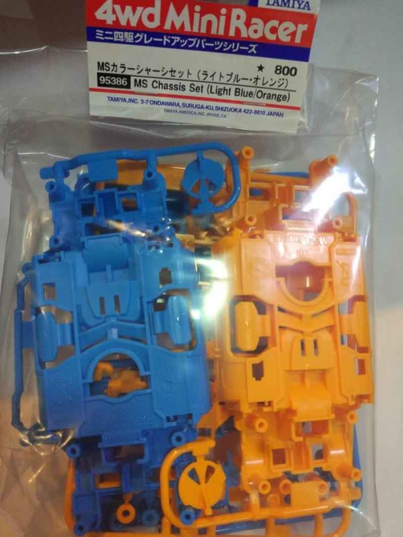 Jual Tamiya Mini 4WD Chassis MS - Blue & Orange di Seller Jordan Toys ...