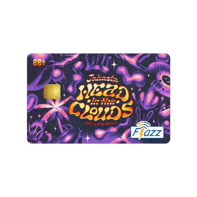 Jual Kartu Flazz Limited Edition Head In The Couds 2022 - Ungu Gen 2 Di ...