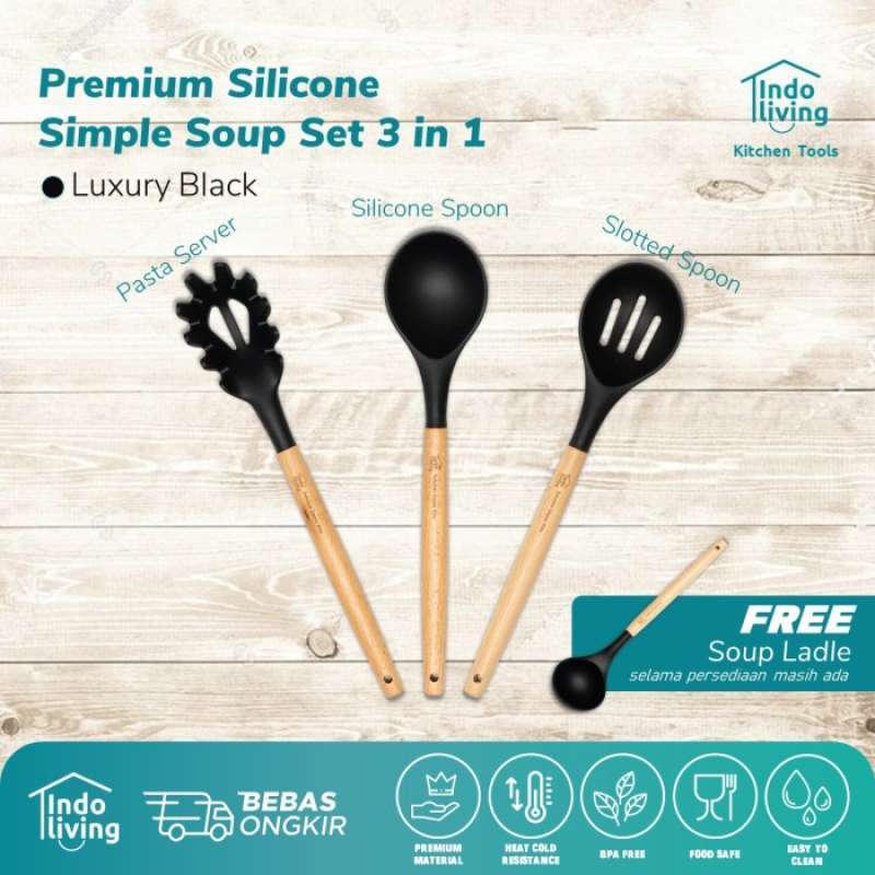 Jual Indoliving Silicone Boiling Tool Set 3 -Paket Alat Masak Rebus ...