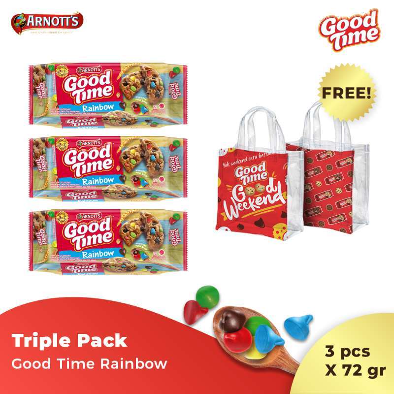 Jual Triple Pack Good Time Rainbow (FREE Goodie Bag) di Seller ARNOTT'S ...