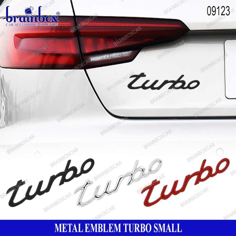 Jual Emblem Besi Logo Turbo Metal Logo Tempelan Body Mobil Di Seller ...