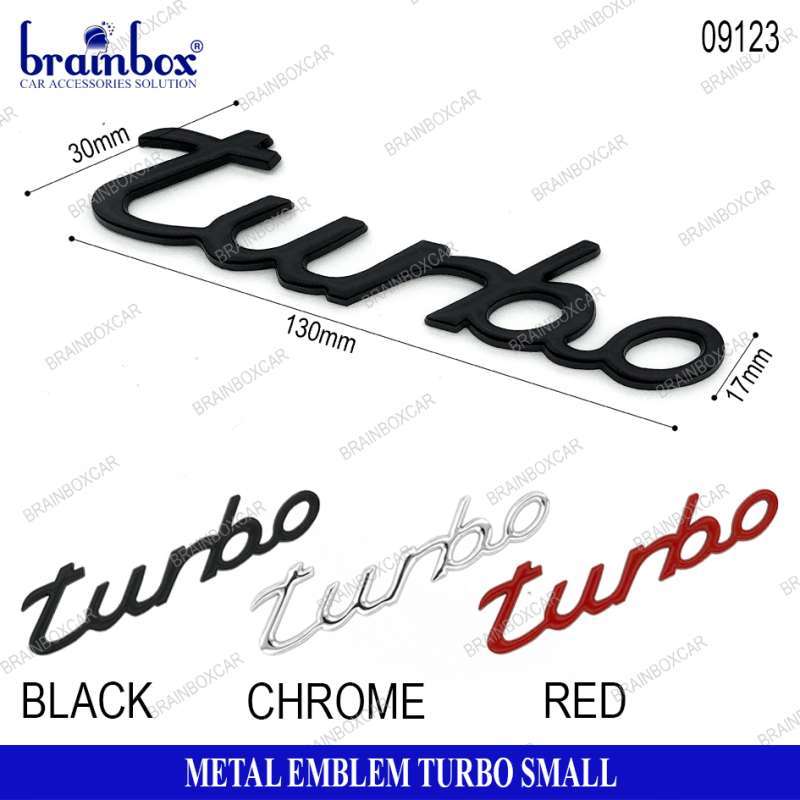 Jual Emblem Besi Logo Turbo Metal Logo Tempelan Body Mobil Di Seller ...