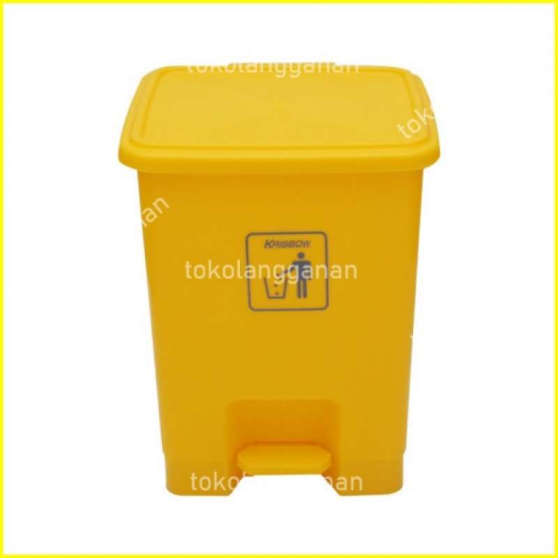 Promo Krisbow 15 Ltr Tempat Sampah Outdoor Pedal Plastik - Kuning Diskon 14% di Seller Hayza ...