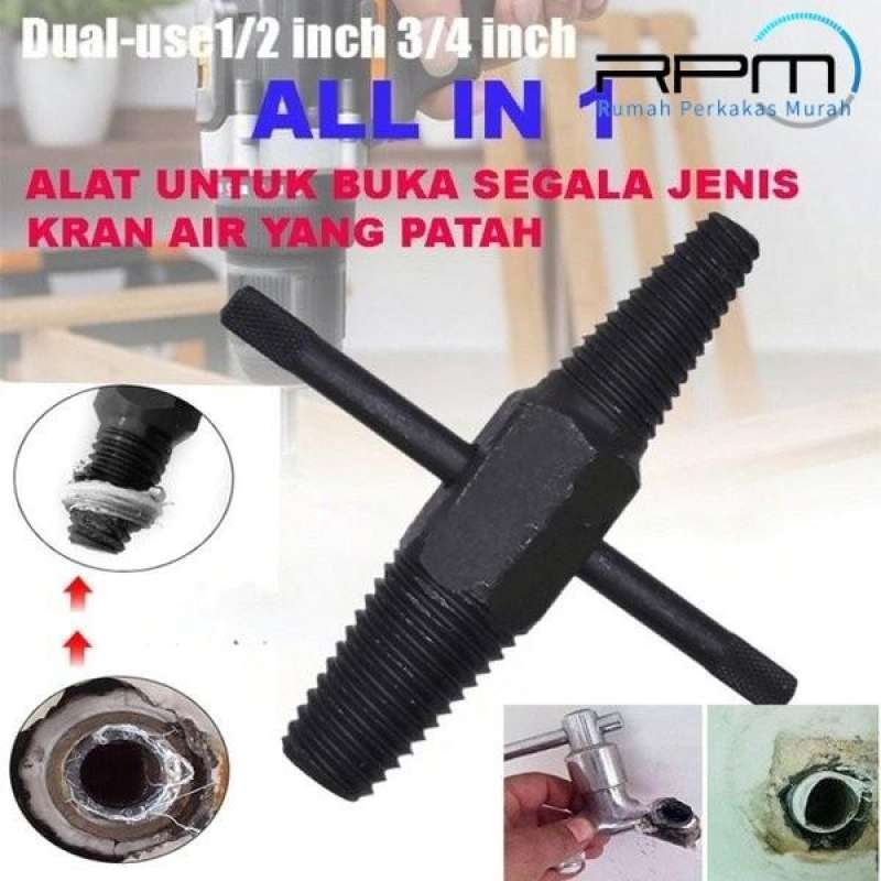 Jual Alat Buka Drat Pipa Kran Rusak/Patah DOZIRO Pipe Extractor 1/2 3/4 ...