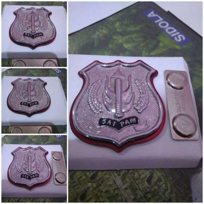 Jual Pin Kewenangan Satpam Magnet /Wing Satpam Magnet/Pin Mitra Polri ...