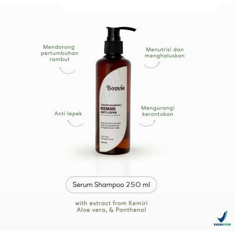Jual Bonvie Serum Shampoo Anti Lepek Kemiri - 250ml Di Seller ...