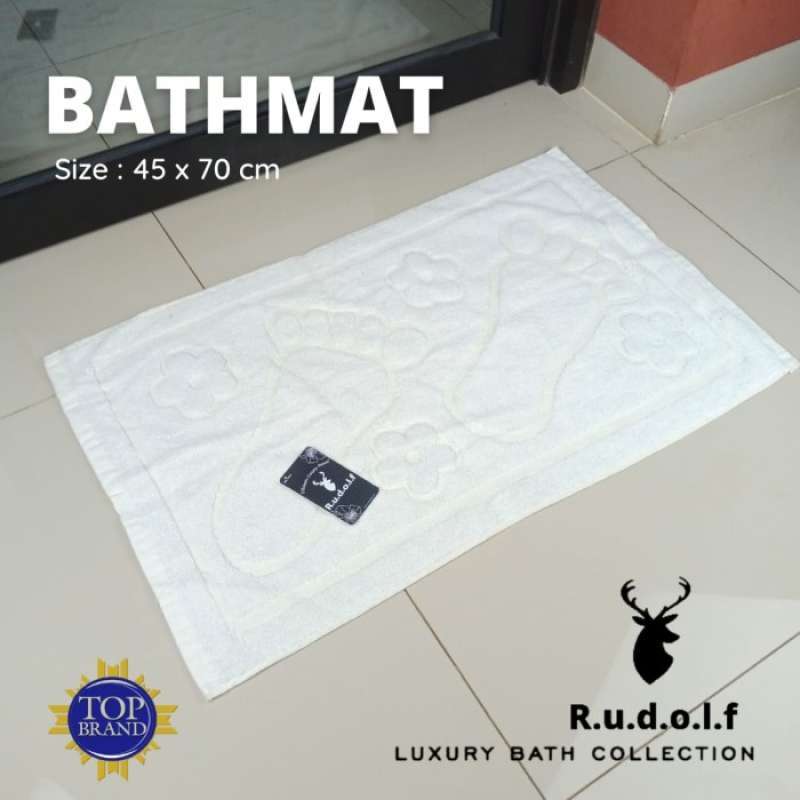 Jual Keset Kaki Kamar Mandi Polos Rudolf Putih 45x70cm - MEIDINA UNGU ...
