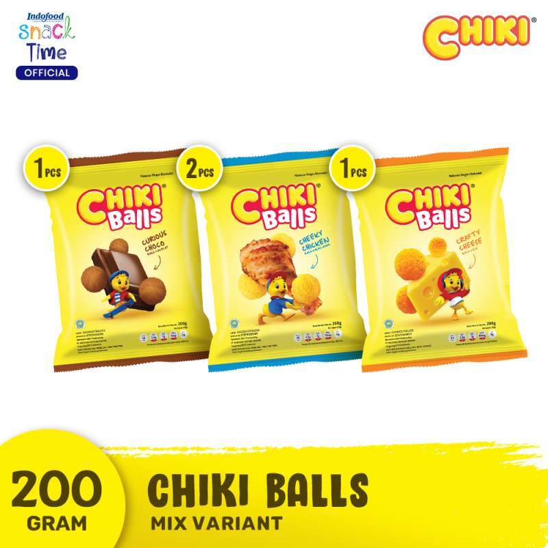 Promo Chiki Ball All Variants Snack [200 g/ 4 pcs] Diskon 24% di Seller ...
