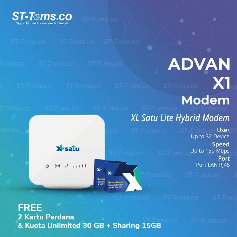Jual Advan X1 XL Satu Lite Hybrid Modem Wifi 4G All Operator Free Kuota ...