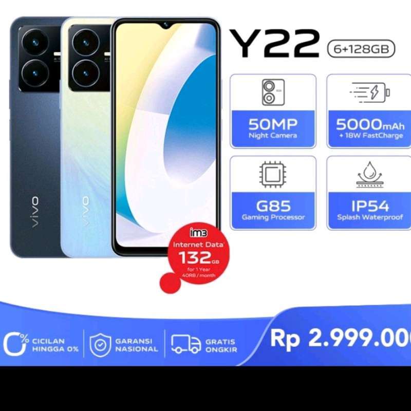 Jual VIVO Y22 6/128GB BATAM di Seller Uniqbatamstore - Sungai Harapan, Kota Batam | Blibli