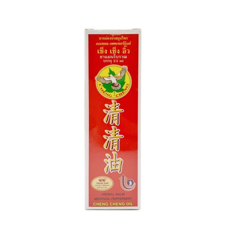 Jual Minyak Angin Herbal Cheng Cheng Oil Roll On Merah Thailand 23 ml ...
