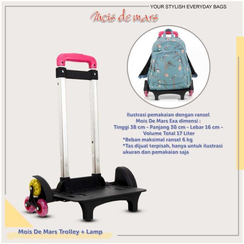 Jual Trolley 3 Roda Spinner Dengan Lampu - Trolley Untuk Ransel Di ...