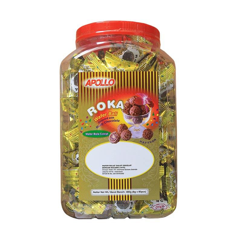 Promo Apollo Roka Chocolate Wafer Ball Toples [480 G] Diskon 9% Di ...