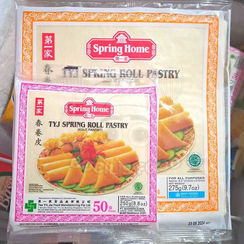 Jual Tyj Spring Roll Pastry / Kulit Lumpia/ Spring Roll Skins Di Seller ...