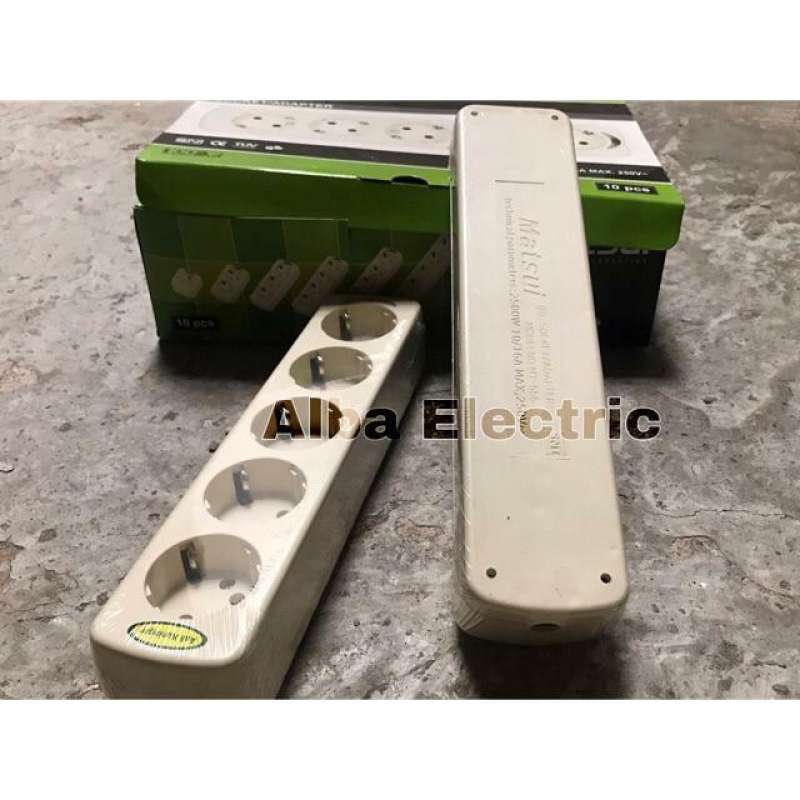 Jual Stop kontak outbow 5 lubang/colokan Kuningan SNI + Lampu/tanpa ...