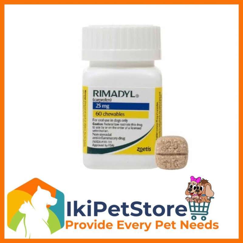 Promo Rimadyl 25 Mg Obat Anti Radang Dan Nyeri 60 Chewable Diskon 17% ...